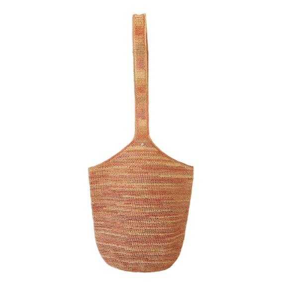Helen Kaminski | Bags | Helen Kaminski Raffia Hobo Bucket Bag Sunset ...